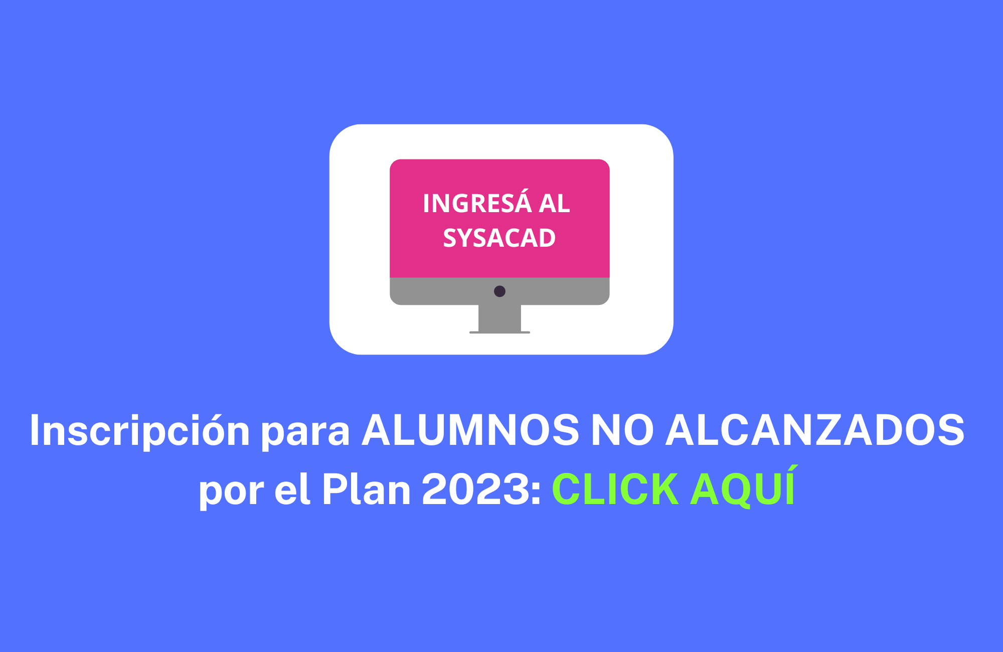 UTN FRGP - Inscripción al Ciclo Lectivo 2023